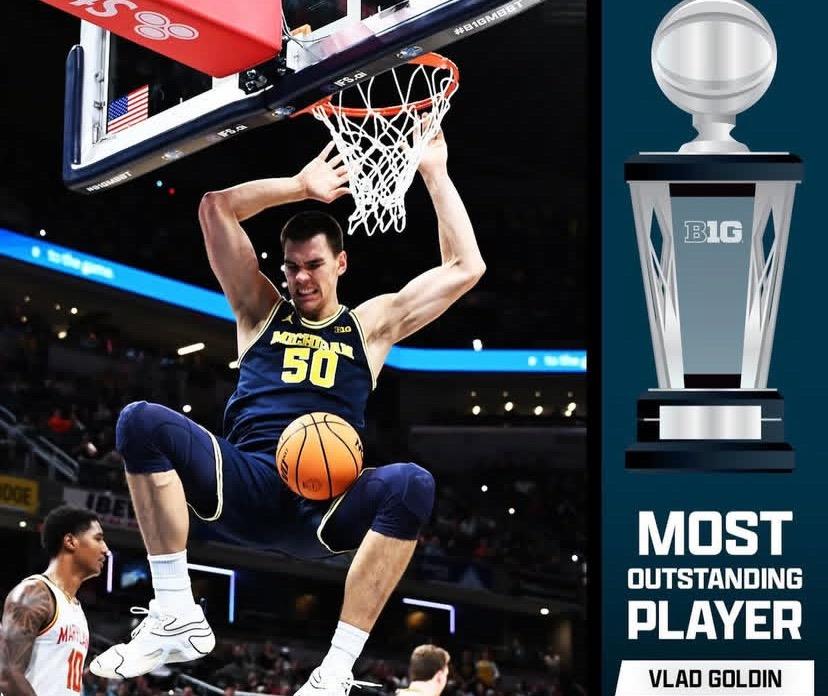 Владислав Голдин получил награду Most Outstanding Player турнира Биг-10 - Мир - Баскетбол на ...